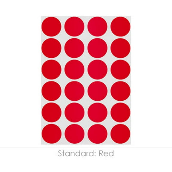 1" Removable Round, Color-Code Dots: 1,000/Roll - Walmart.com