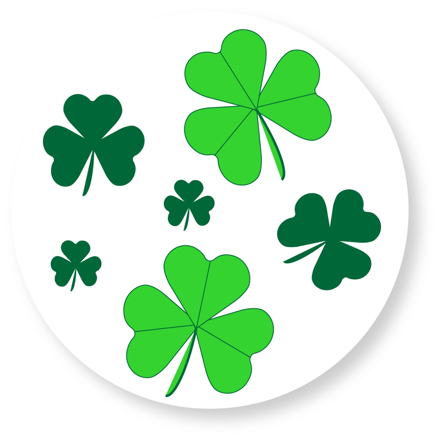 3/4" Permanent Shamrock Sticker Packs, 840/Labels, 20/Sheets - Walmart.com