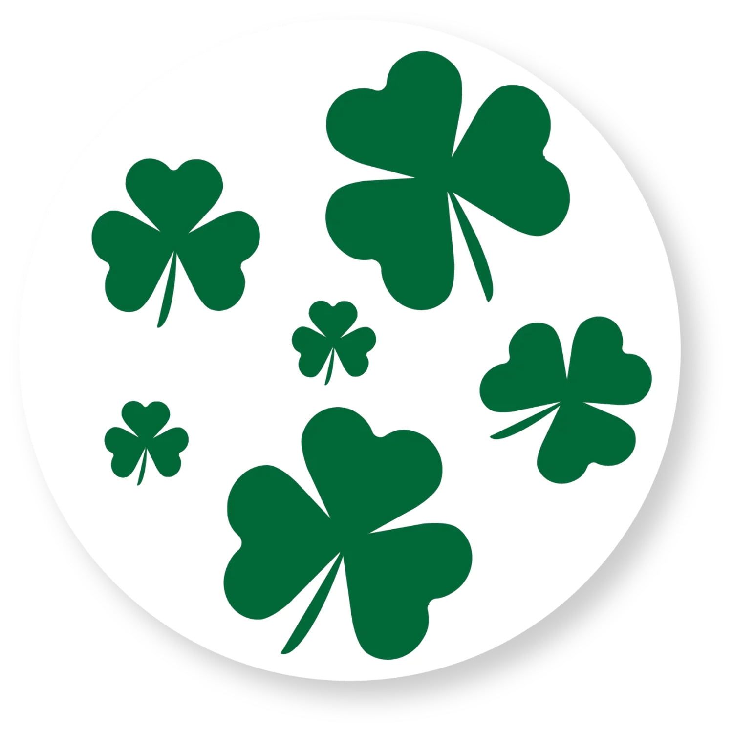 3/4" Permanent Shamrock Sticker Packs, 840/Labels, 20/Sheets - Walmart.com