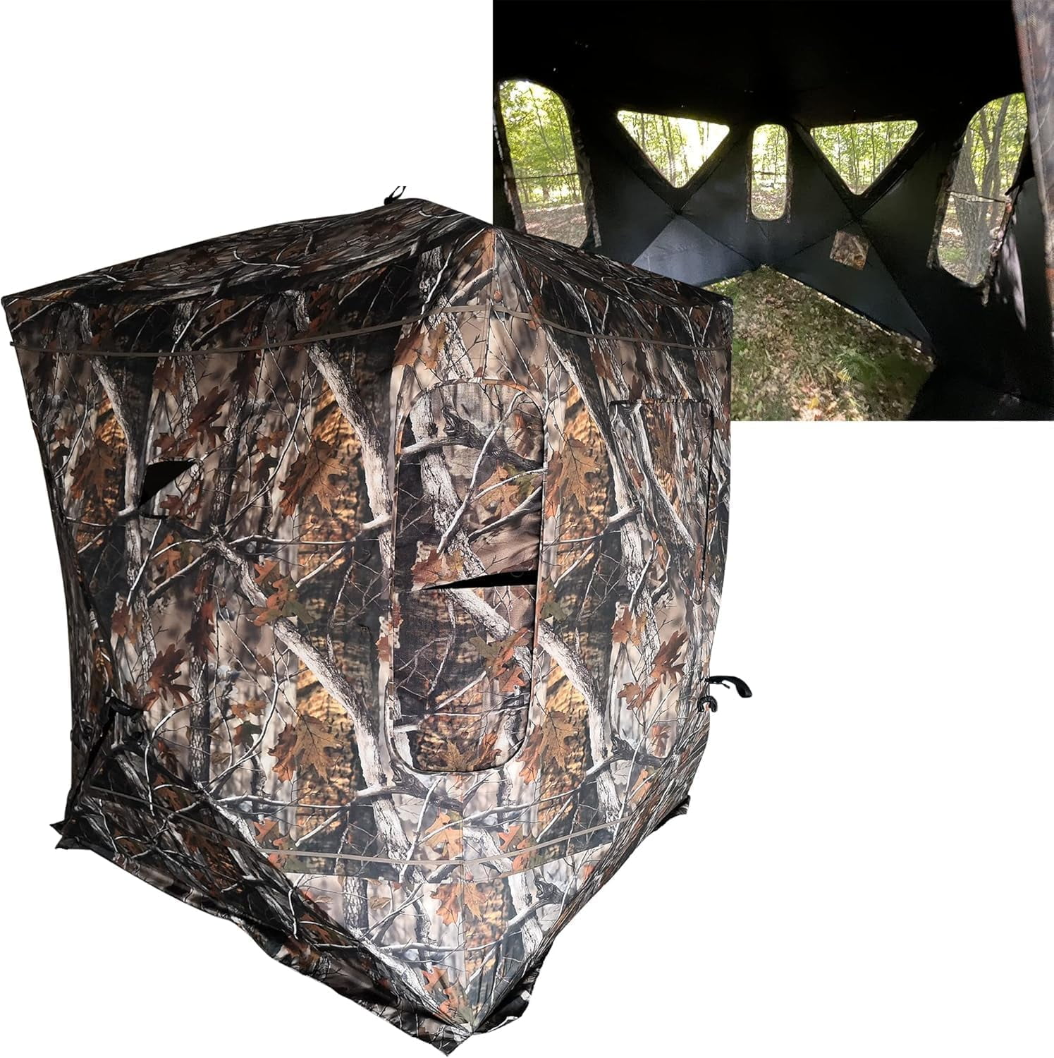 3-4 Person Hidden Threat See Through Hunting Blind, See Through Panel ...