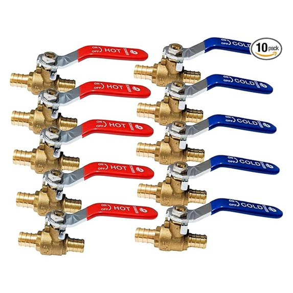 3/4" Pex Brass Ball - Pex Fittings 3/4 Inch - 3/4 Pex Shut Off ...