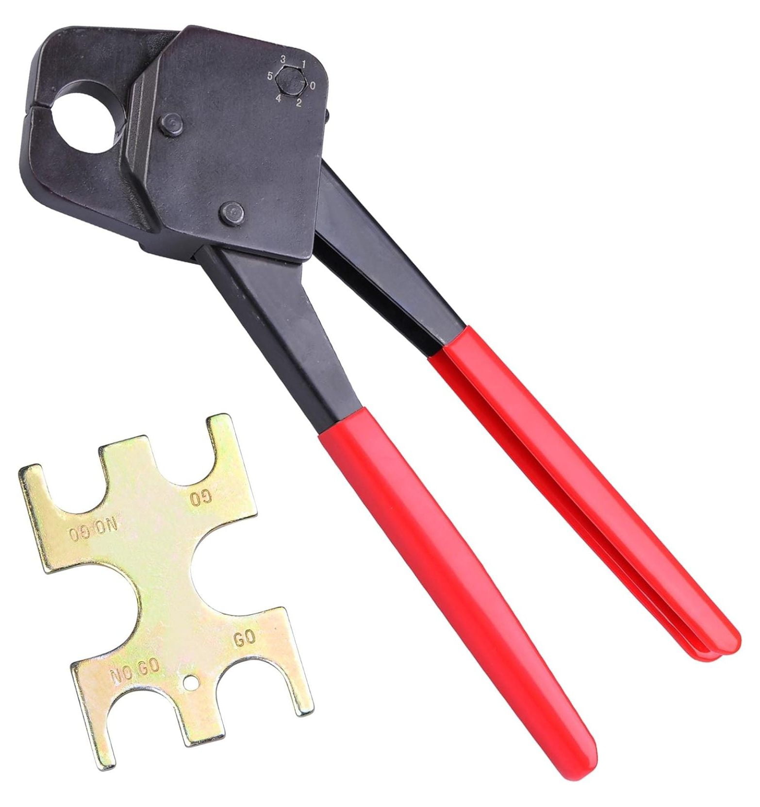 3/4" Pex Crimping Tool Crimper Copper Ring Plumbing Crimp w/Gonogo ...