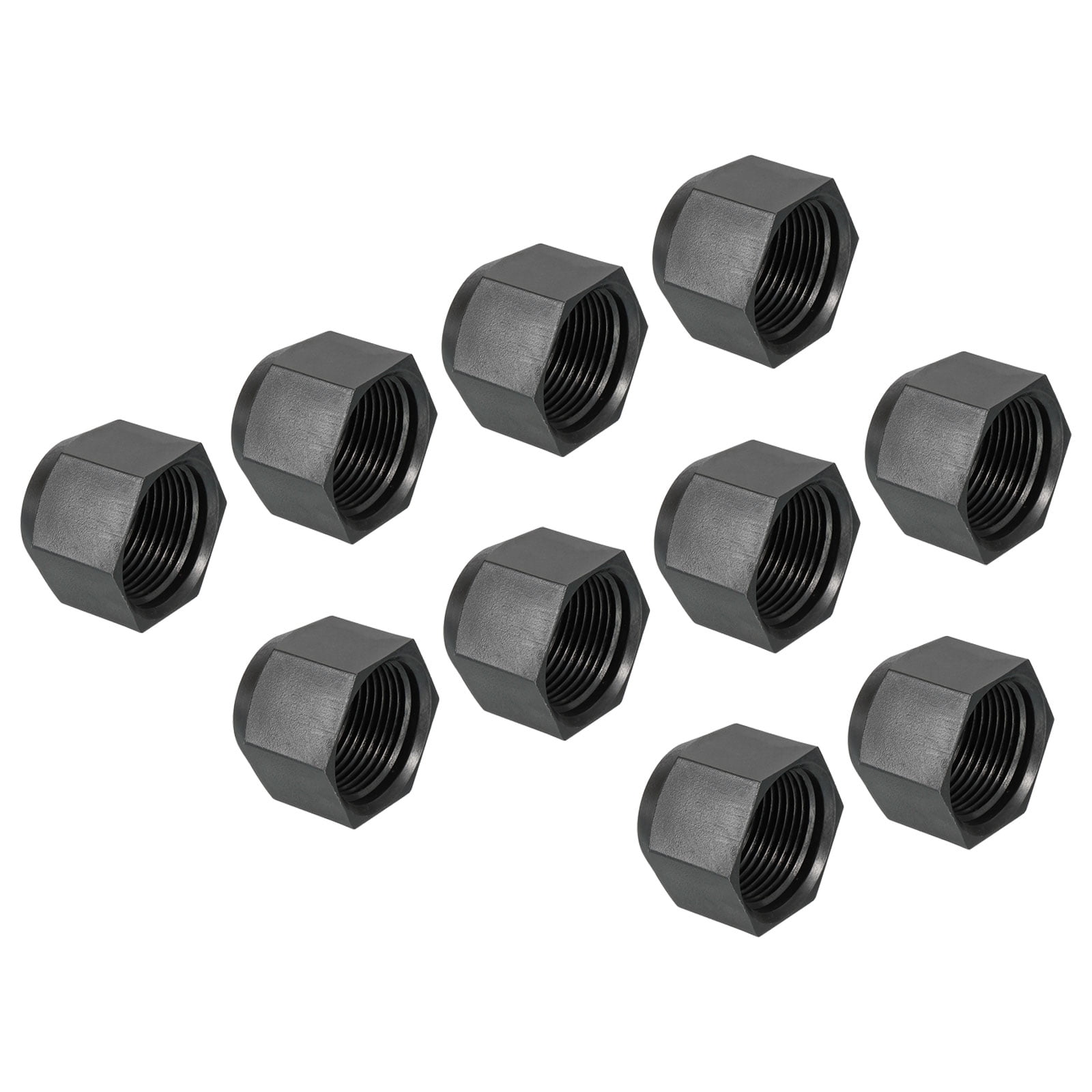 Uxcell Plastic Flare Cap Female Thread 5Pcs 45 Degree SAE Flare Tube ...