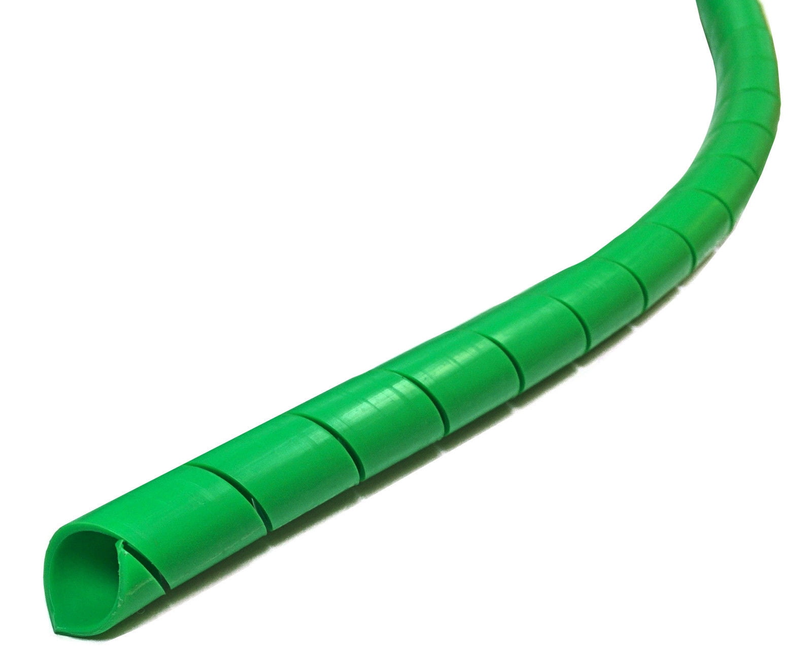3/4" Polyethylene Spiral Wrap Tubing - 25 Feet Length - Color: Green ...