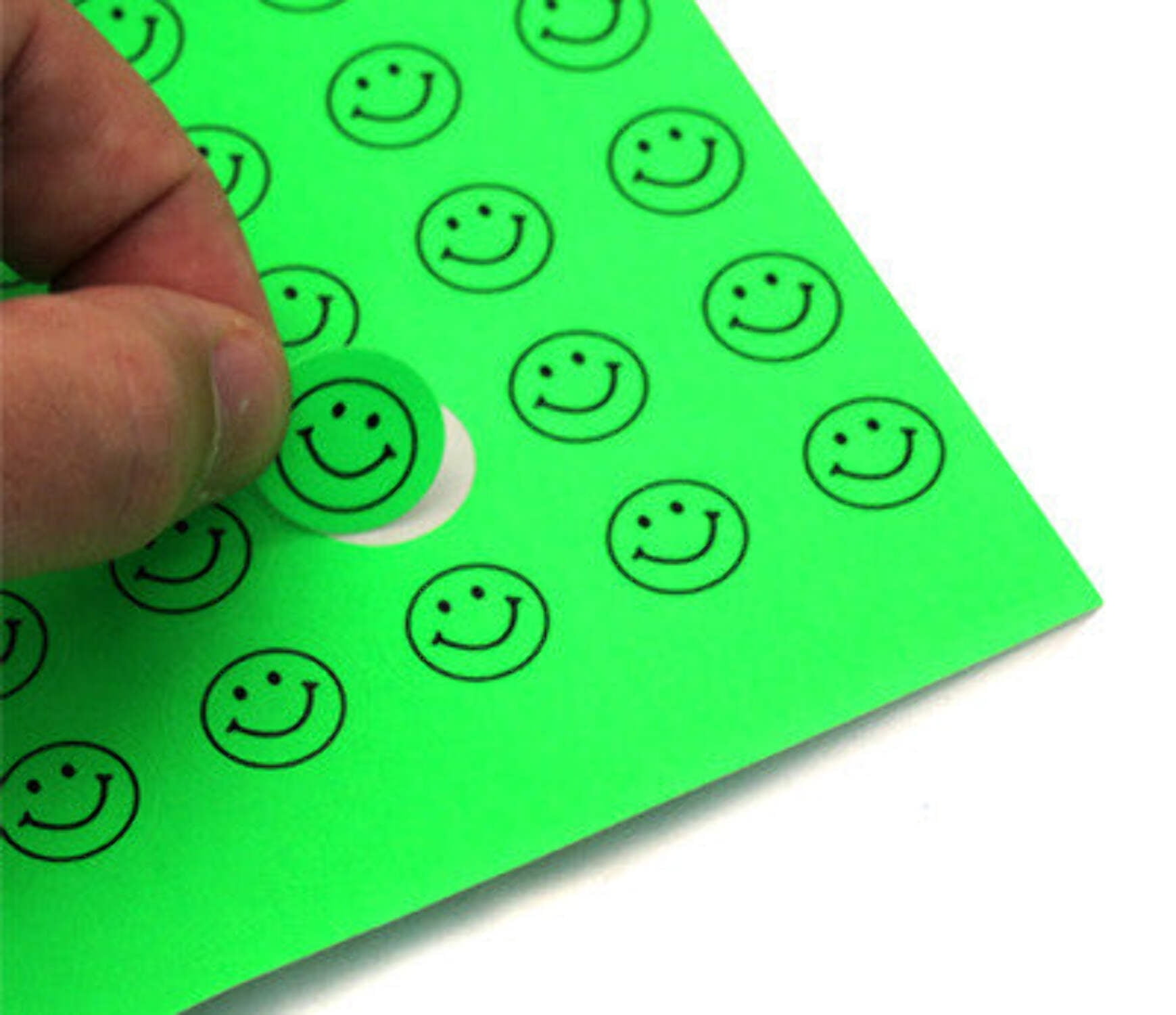 3/4" Printable Round Labels, Assorted Fluorescent Colors: 2,700/Pack ...