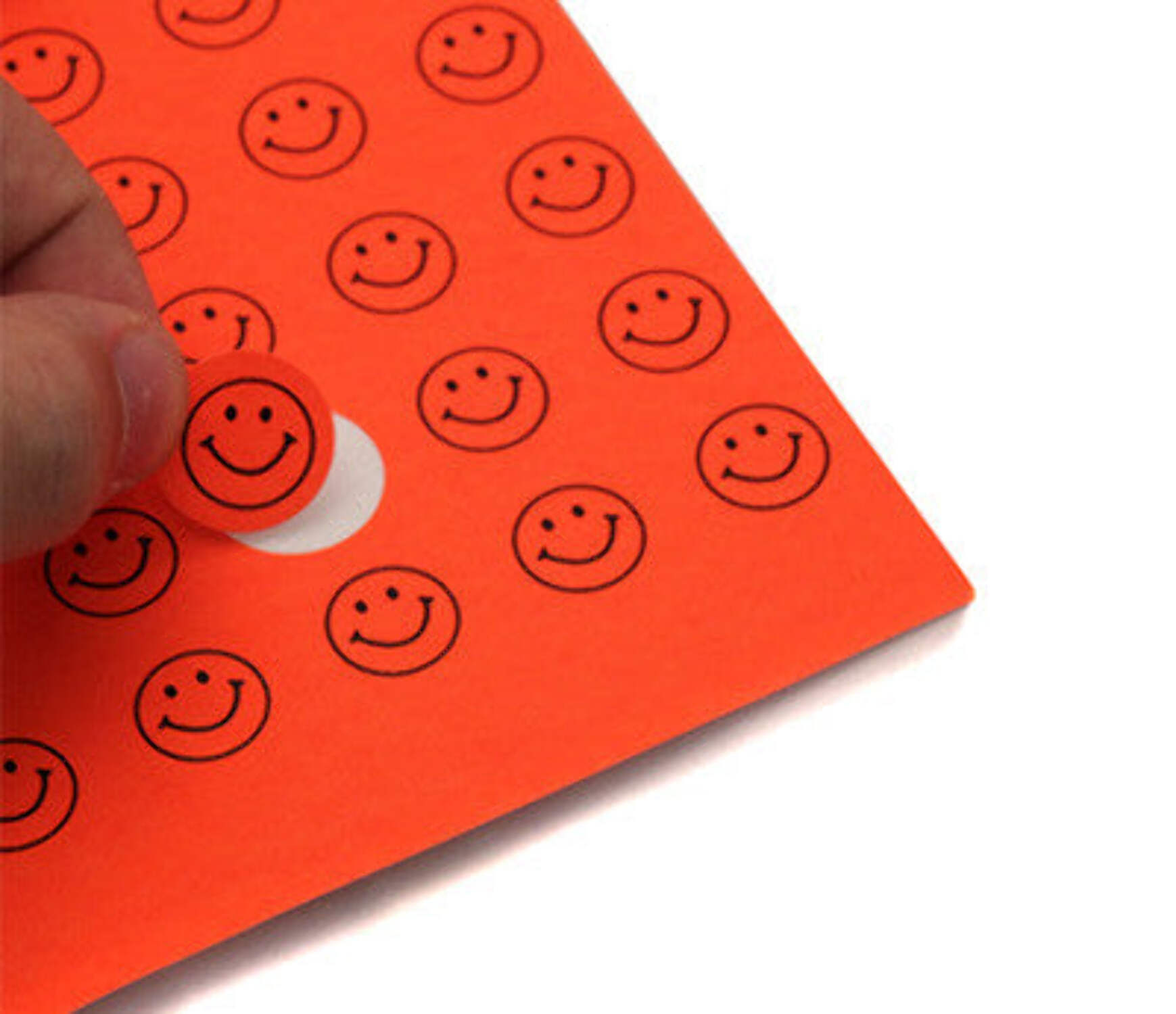 3/4" Printable Round Labels, Assorted Fluorescent Colors: 2,700/Pack ...