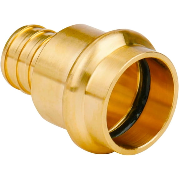 3/4" Propress to PEX Adapter Fittings - Brass Coupling, Lead-Free, 10 ...