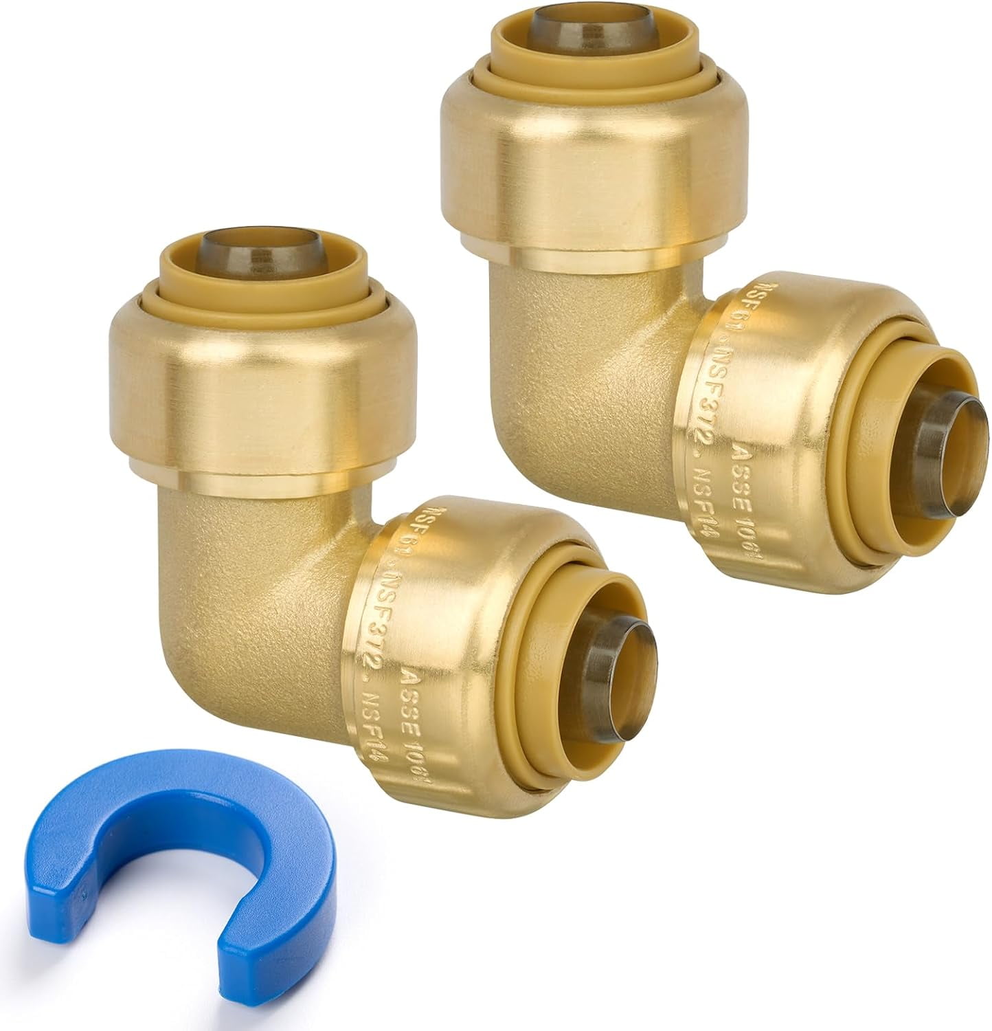 3/4" Pushfit 90 Degree Elbow for PEX, Copper, CPVC Pipe, Lead-Free ...
