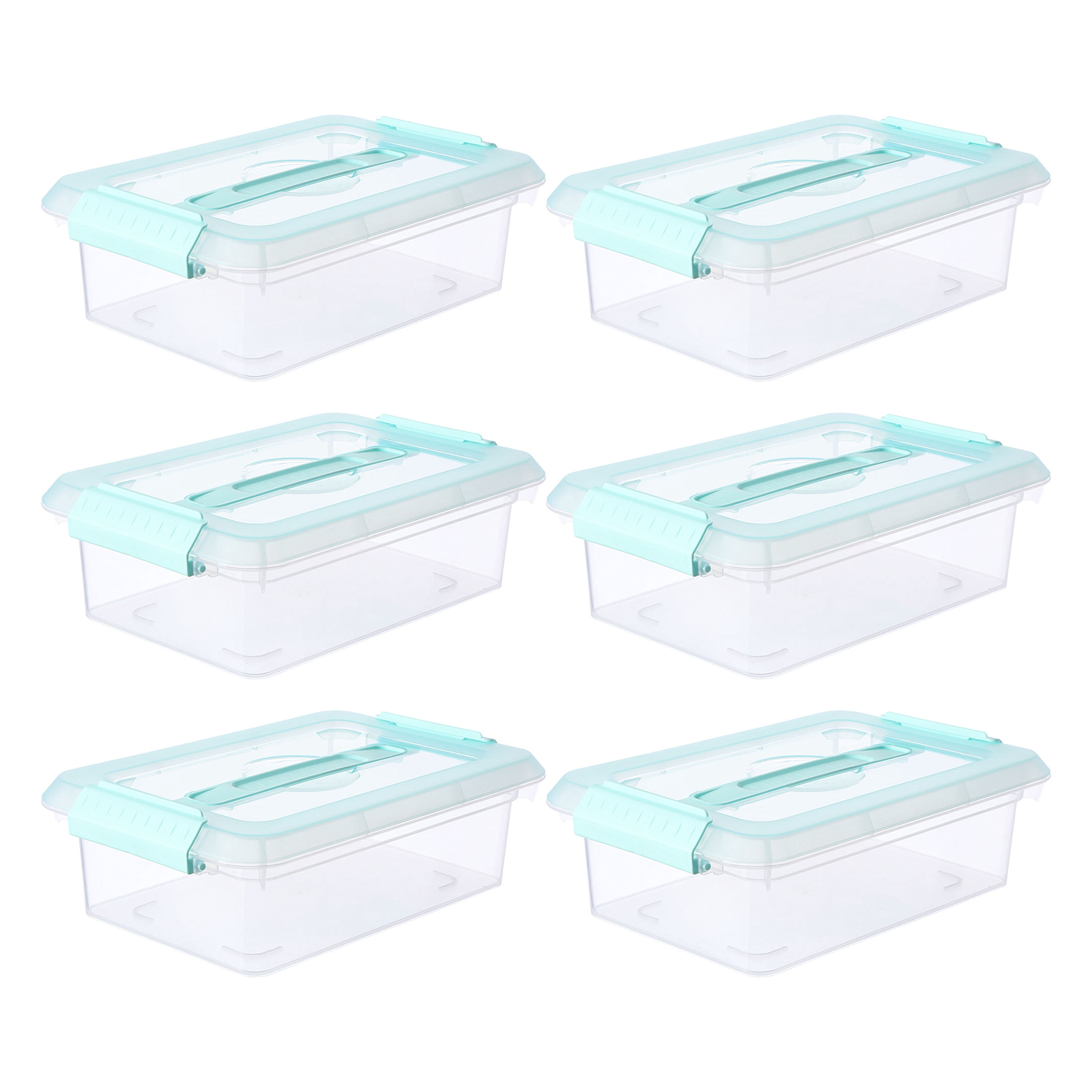 3.4 Qt. Mint Storage Bins with Lids by Simply Tidy – Plastic Organizer ...