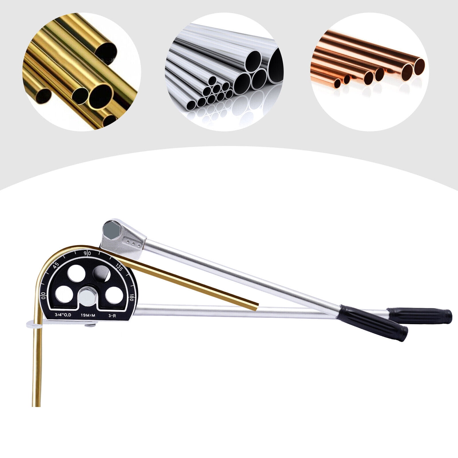3/4" Ratcheting Pipe Tube Bender HVAC Refrigeration Tool Aluminum ...