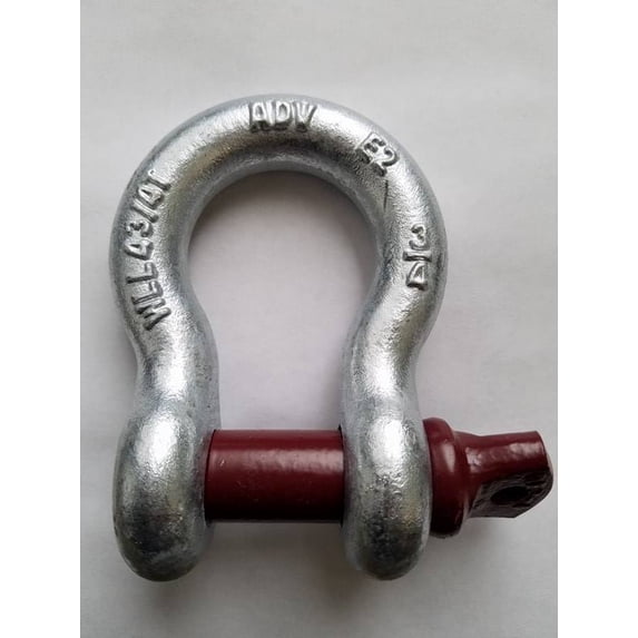 3/4" Screw Pin Anchor Shackle D Ring 4x4 OFF ROAD Jeep Recovery Tow ...