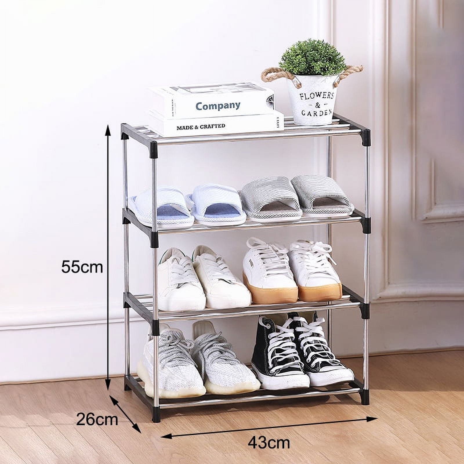 3/4 Shoe Rack Multi Layered And Space Saving Shoe Rack For Simple ...