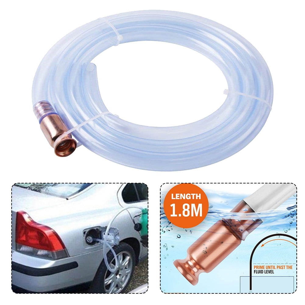 3/4" Siphon Hose, 6FT Shaker Siphon Pump for Gasoline/Gas/Fuel/Water ...