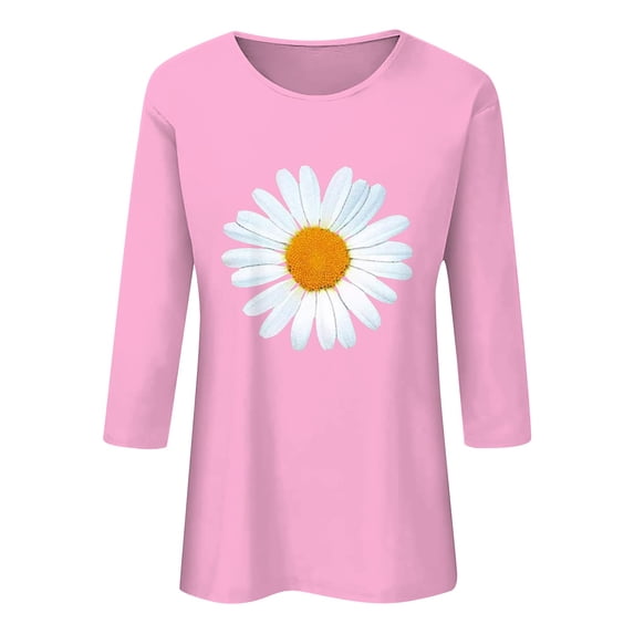3/4 Sleeve T Shirts for Women Office Tops for Women Business Casual ...