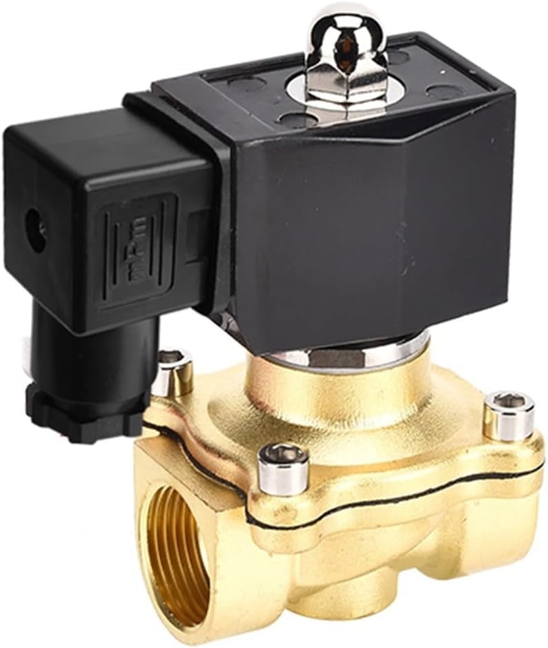 3/4" Solenoid Valve 24v DC IP65 Waterproof Normally Closed Brass Solenoid Valve 24V 12V 220V ...