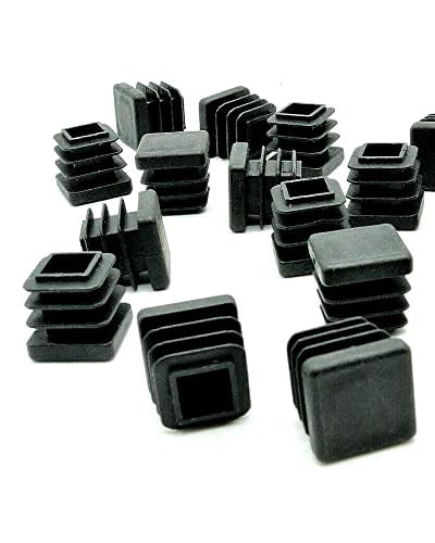 3/4" Square Tubing Plugs - Black End Caps for Square Tubing - Square ...