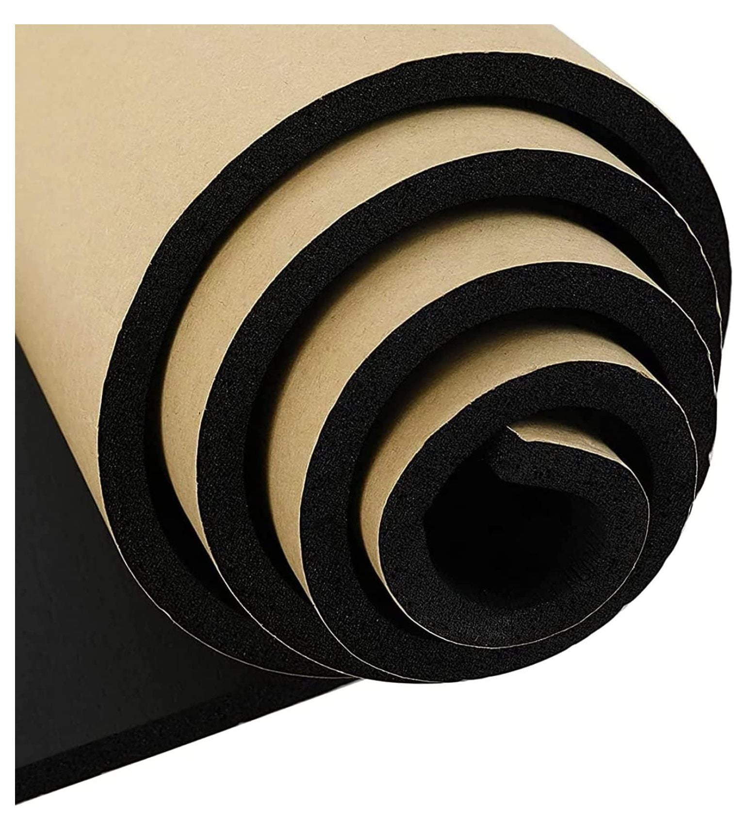 3/4''T x 12''W x 59''L Neoprene Sponge Foam Rubber Sheet Roll with Self-Adhesive Easy Cut DIY ...