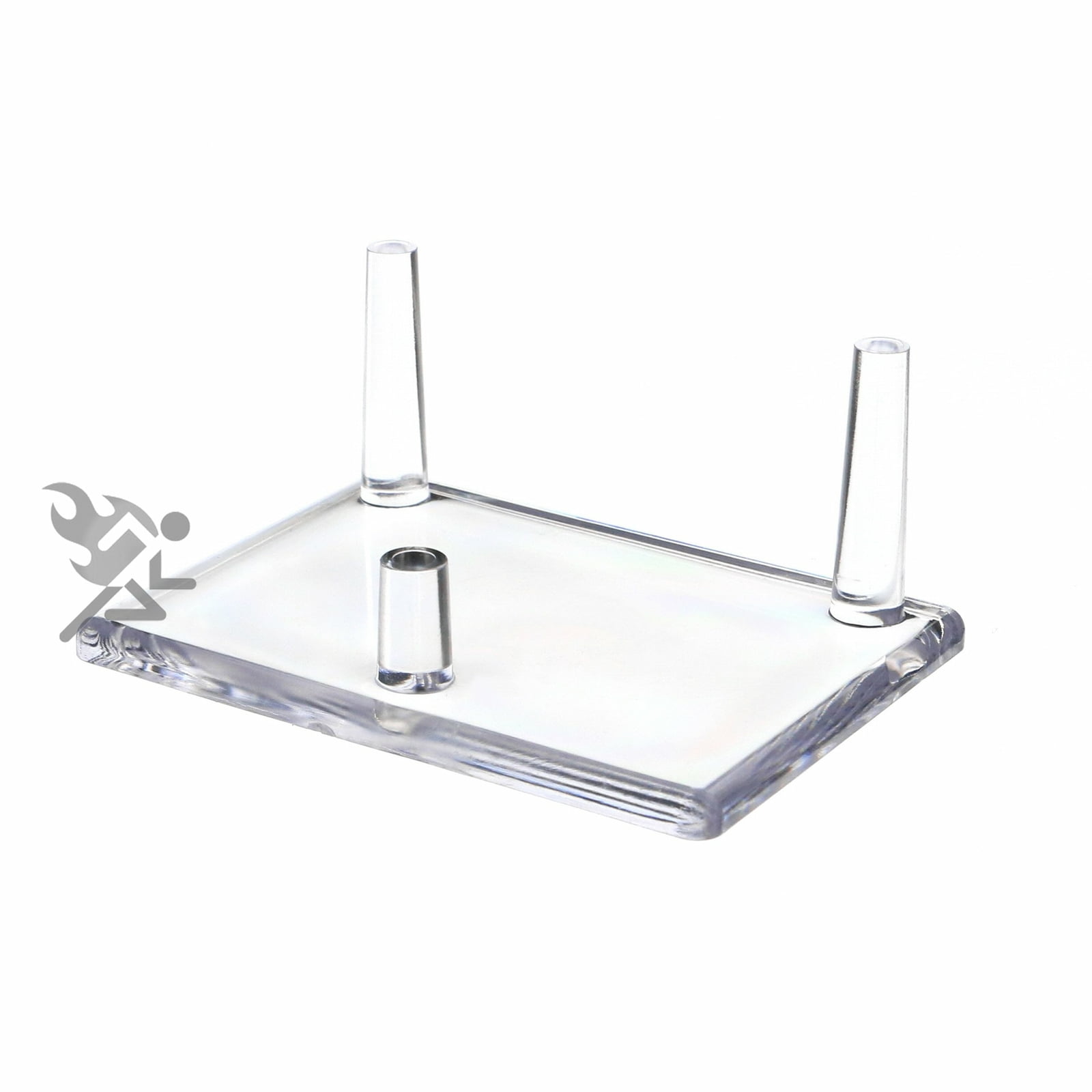 3.4" Three-Peg Acrylic Display Stand for Fossils Minerals Rocks Geodes ...