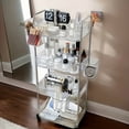 3/4 Tier Rolling Storage Cart with Hanging Boxes, Multifunctional ...