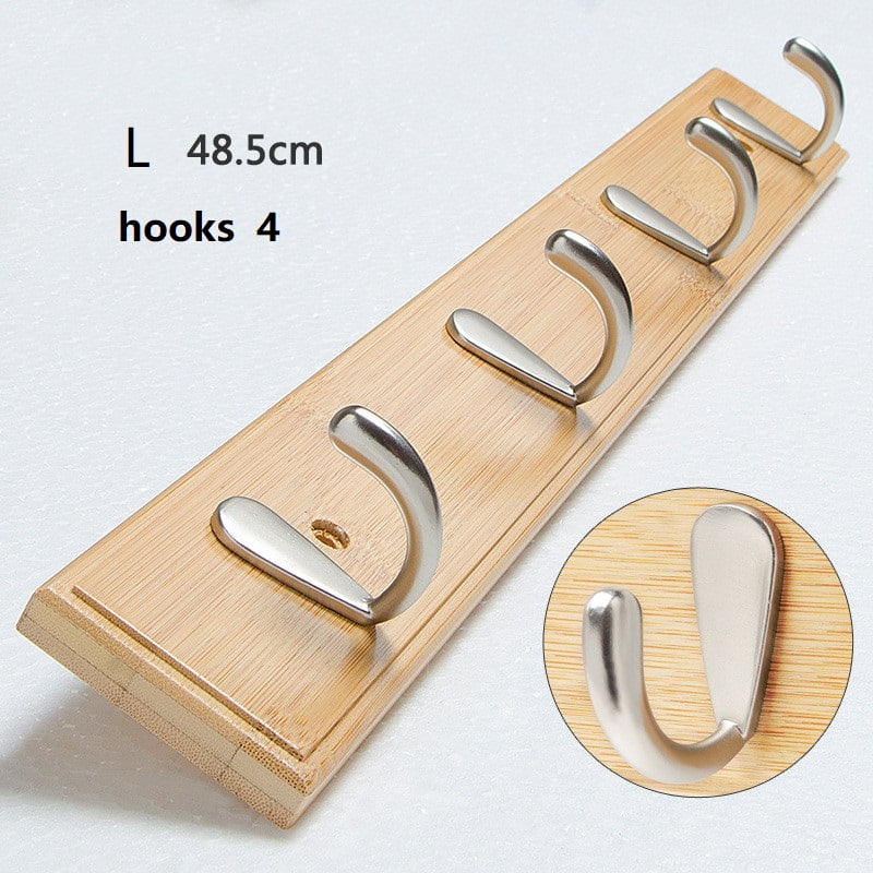 3/4/ Wooden Wall Hooks Wall Clothes Hooks Door Hooks Home Decor Hanger ...