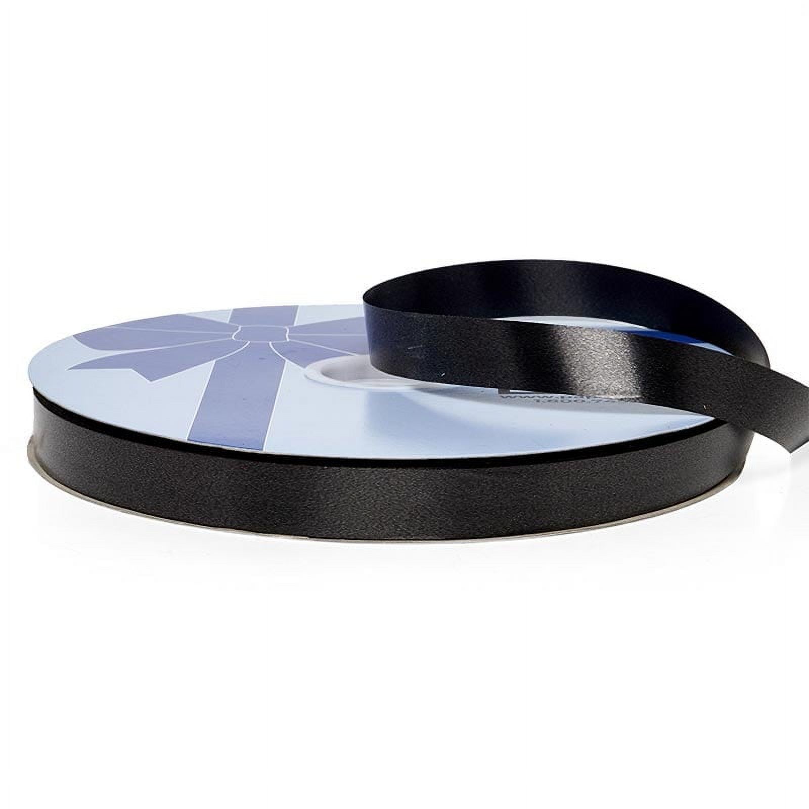 3/4" X 250 Yds Satin Polyethylene Ribbon - Black - Roll 1 by Paper Mart ...