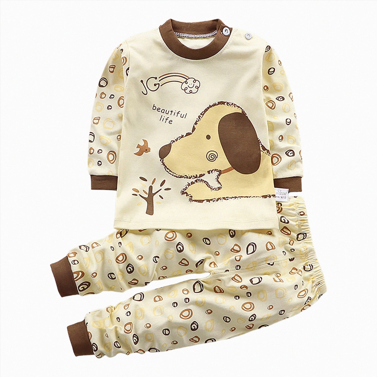 3-4 Years Toddler Baby Boy Fall Clothes Letter Long Sleeve Pullover ...