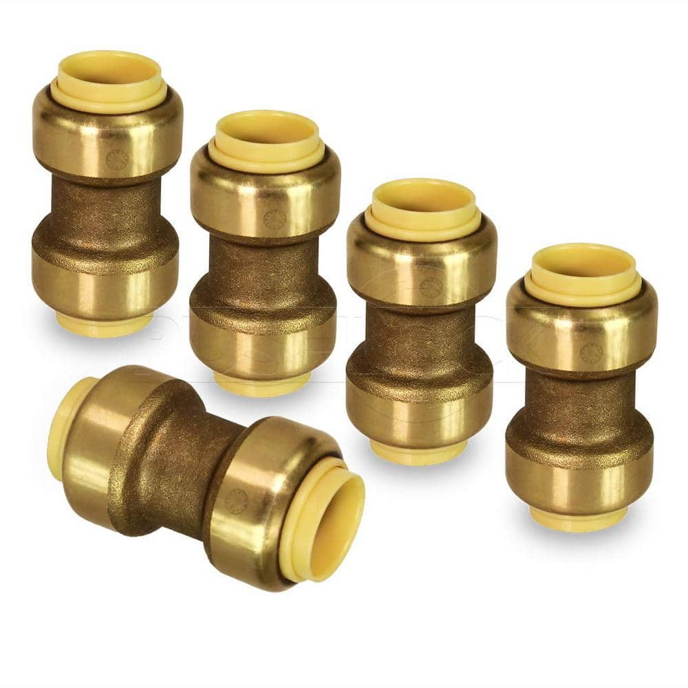 3/4 in. Straight Coupling Pipe Fittings Push to Connect PEX Copper CPVC ...