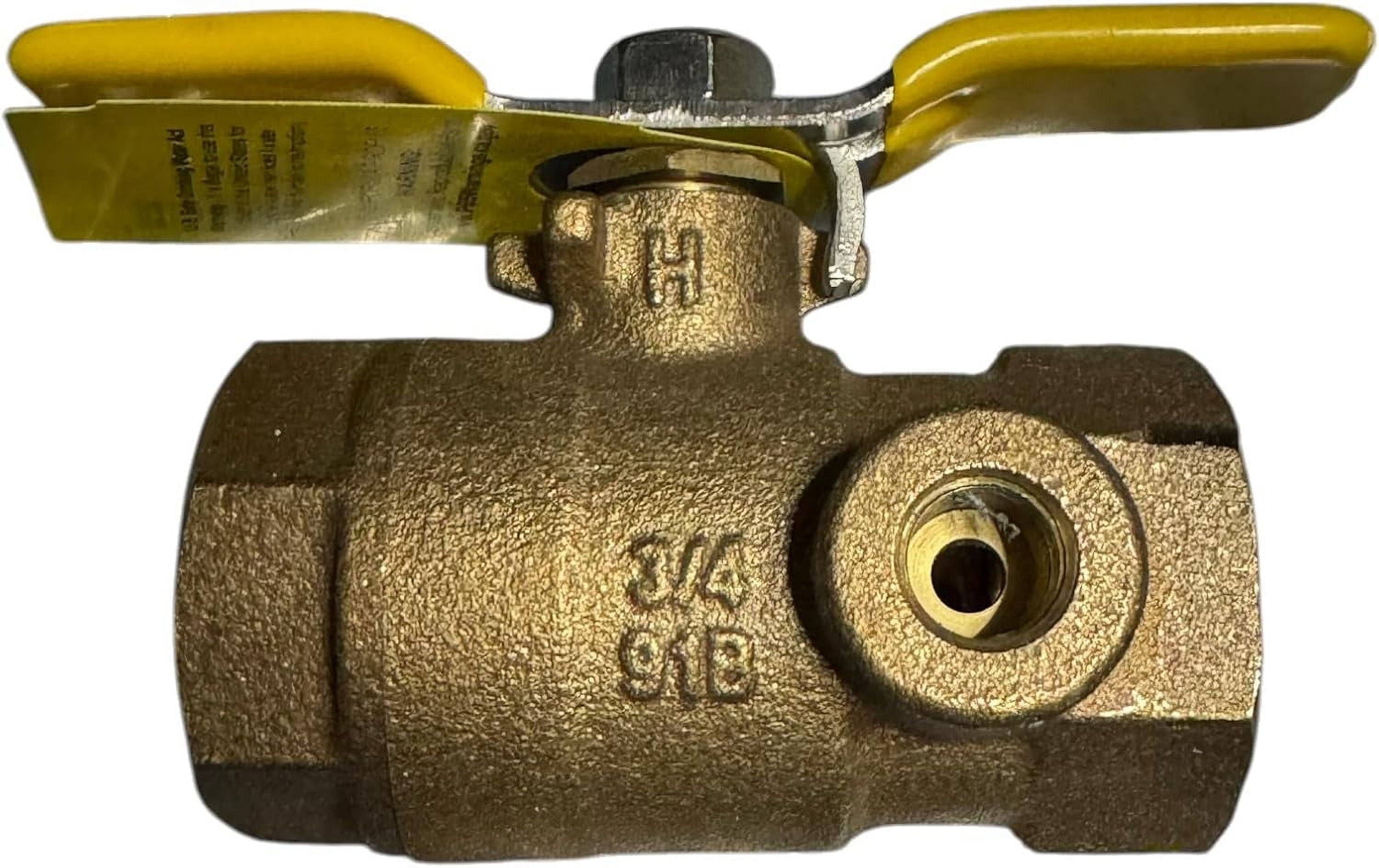 3/4 inch Ball Valve, Brass Tapped, for PVB4A 91B-105 Pressure Vacuum Breaker for Apollo Combraco ...