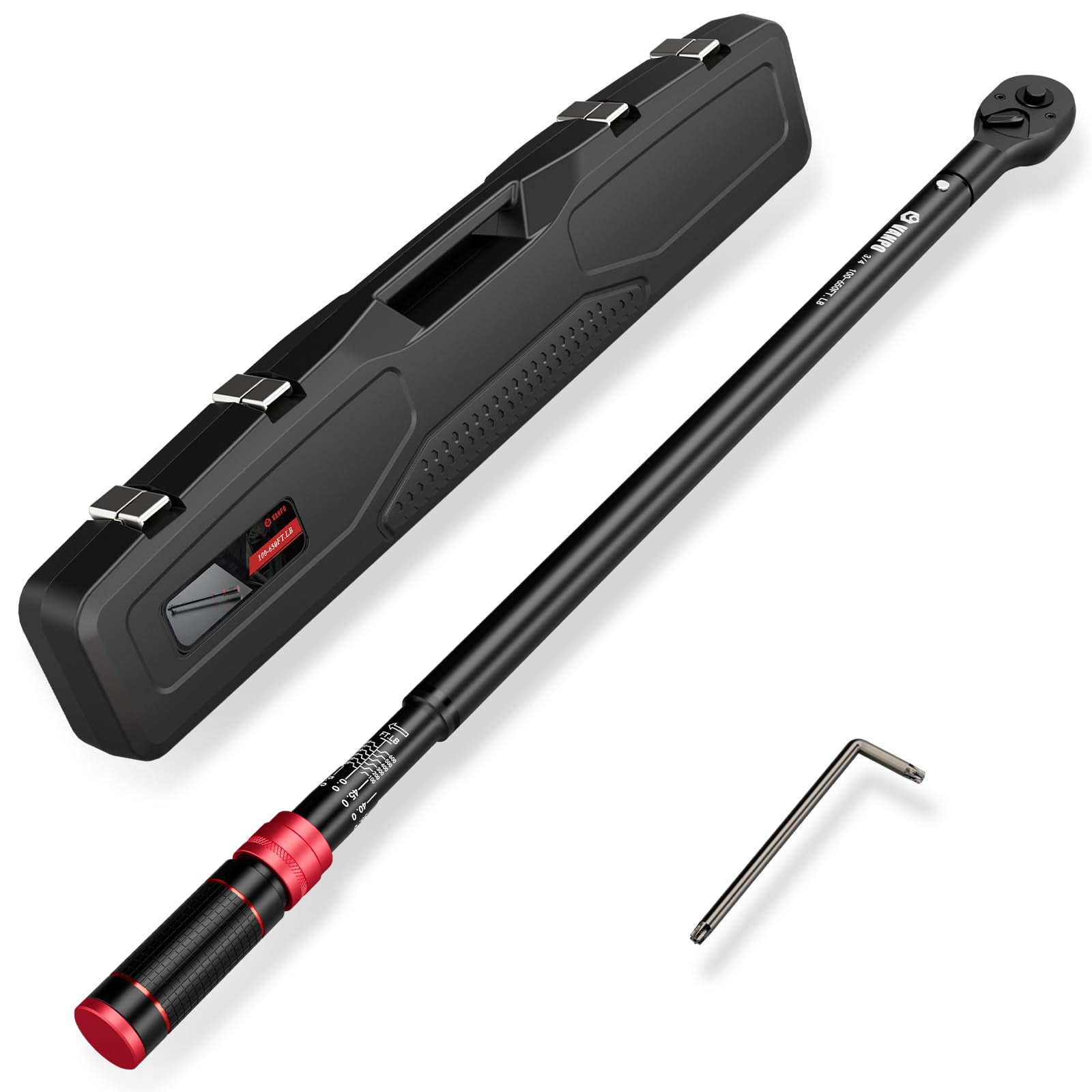 3/4-inch Drive Click Torque Wrench, 100-650Ft-Lb/135.5-880.8Nm ...