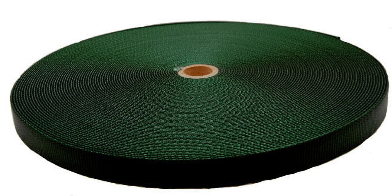 3/4 inch Forest Green Super Heavy Nylon Webbing Closeout, 50 Yards ...