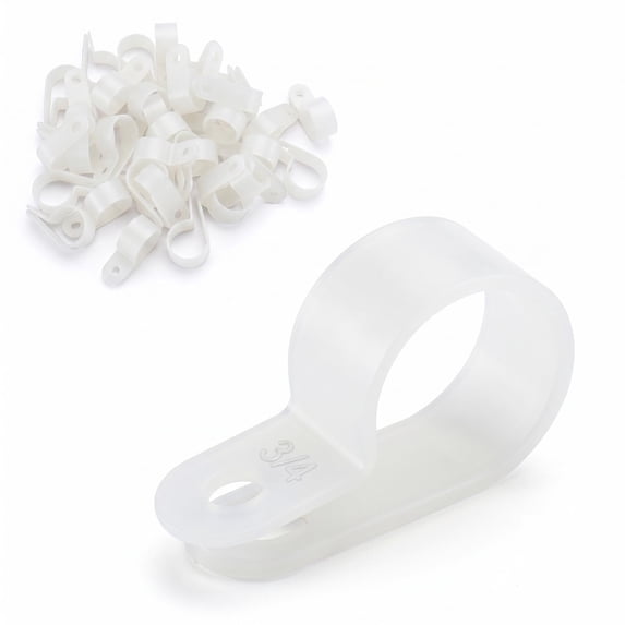 3/4-inch R-type Cable Clamps 500-pack Wire Nylon Management Clips Uc-5 ...