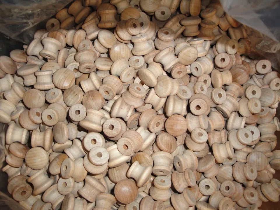3/4 inch Wood Drawer Knobs, Unfinished Cabinet Knobs -Qty: 5, 10, 25 ...