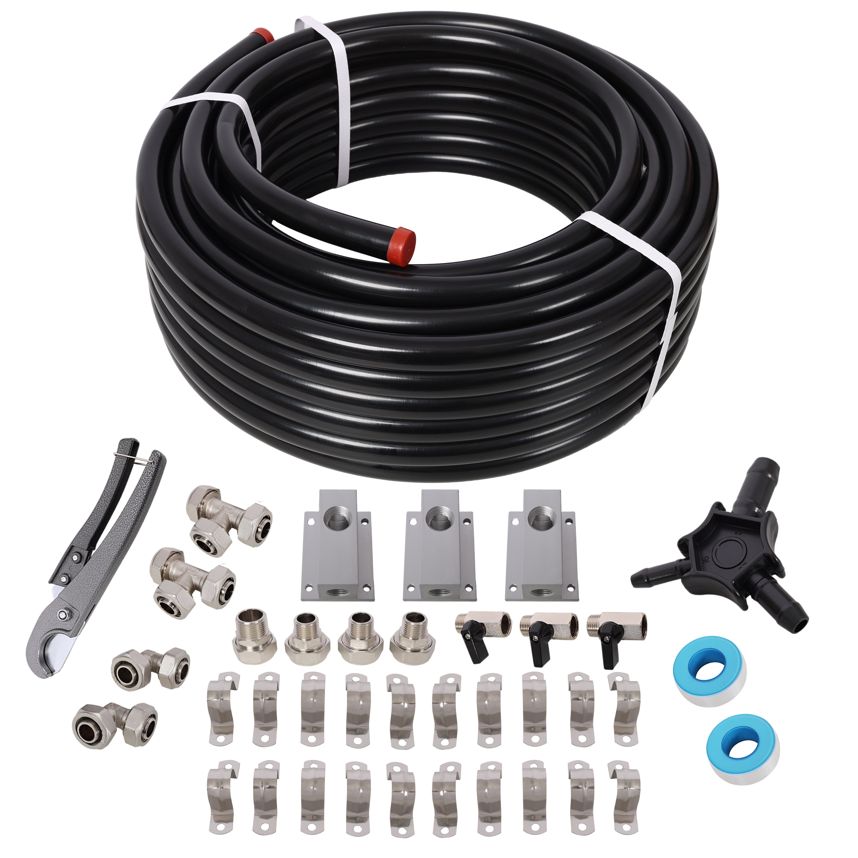 3/4 inch x 100 feet Tubing and Aluminum Outlet Blocks,High Quality PEX ...