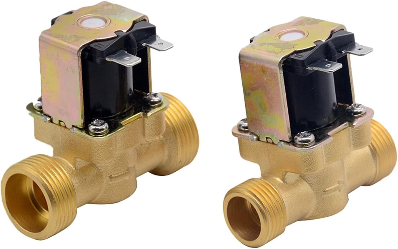 3/4\\u201d1/2\\u201d DC 24V AC 220V DC12V Electric Solenoid Magnetic Valve Normally Closed Brass ...