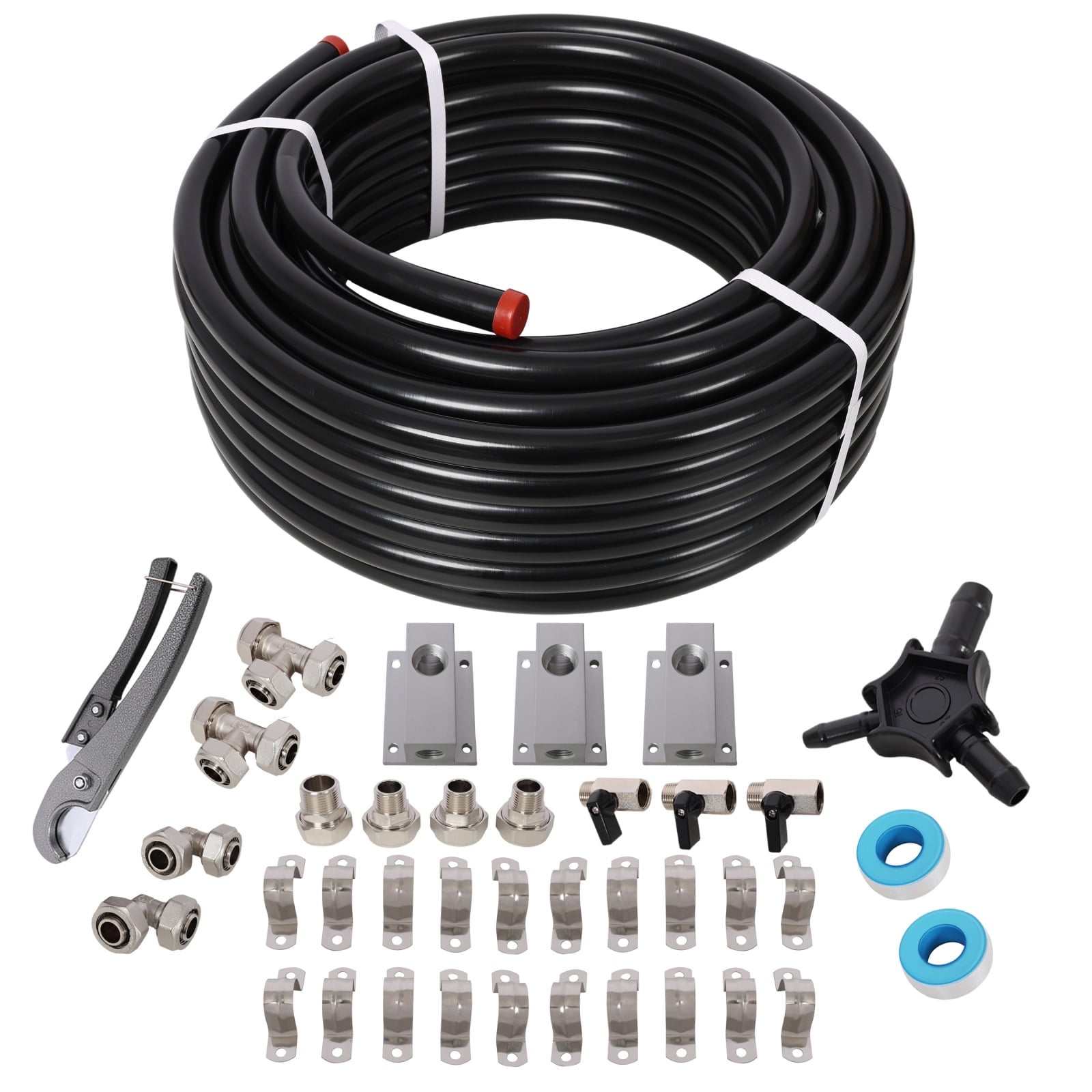 3/4" x 100ft PEX-AL-PEX Tubing Kit, 200 PSI Compressed Air System with ...