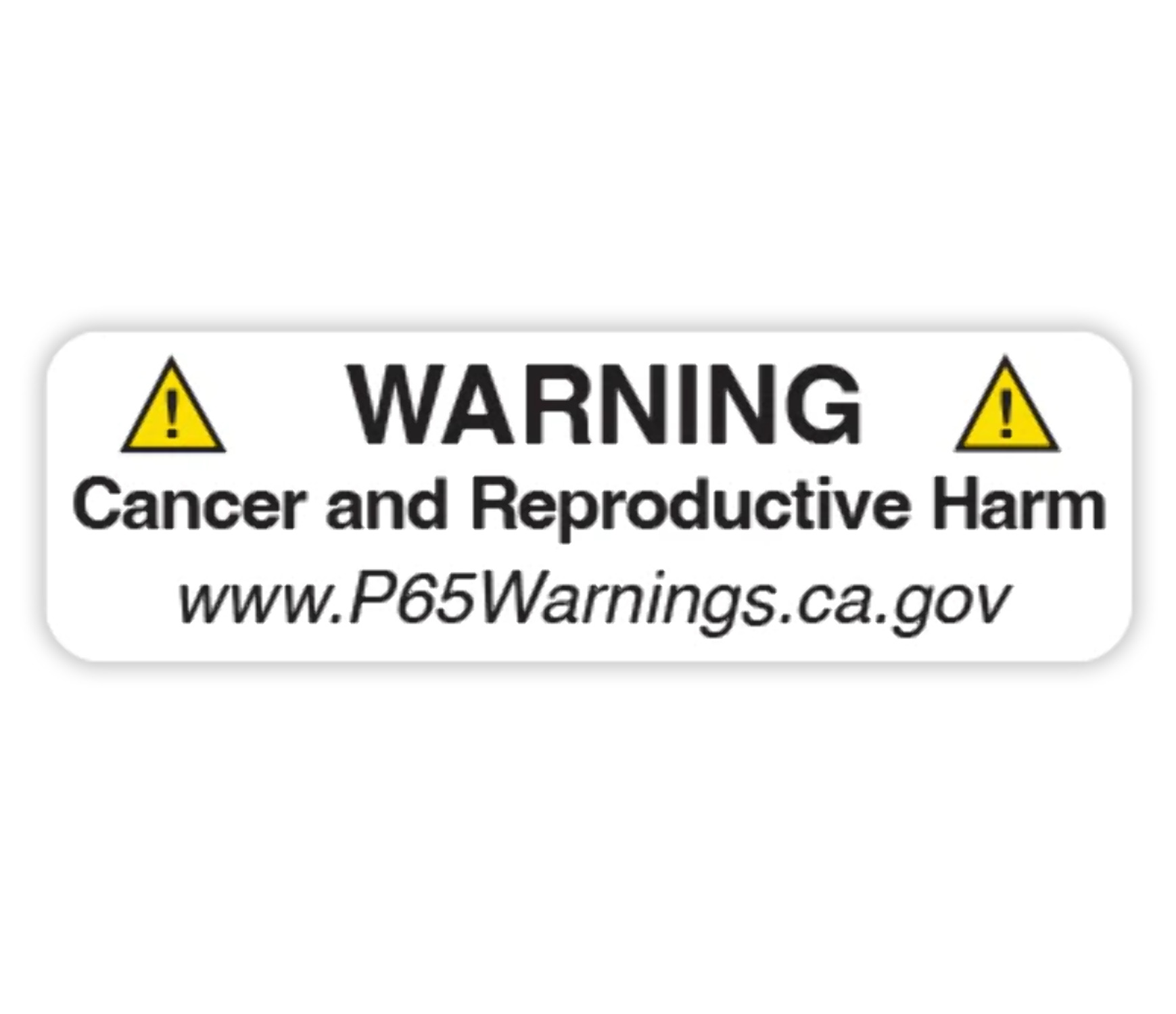 3/4" x 2-1/2" Proposition 65 Short Warning Rectangle Labels - Walmart.com