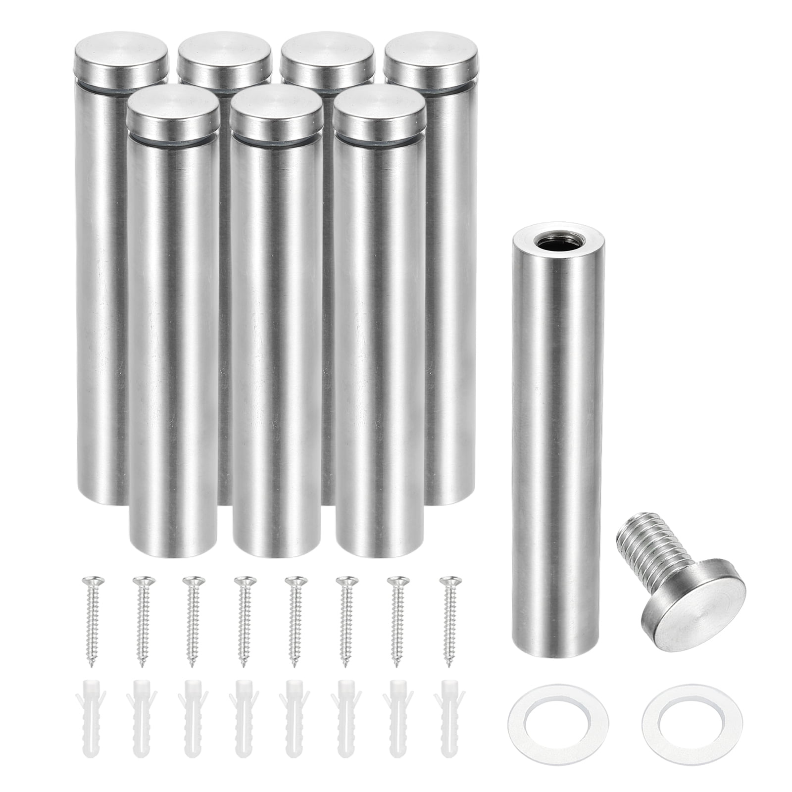 3/4" x 4" Standoff Screws, 8 Pack Stainless Steel Wall Mount Sign ...
