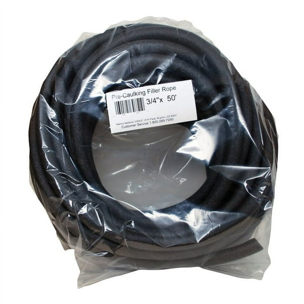 3/4" x 50' Sashco 30751 Filler Rope Pre-Caulking Closed Cell Backer Rod ...