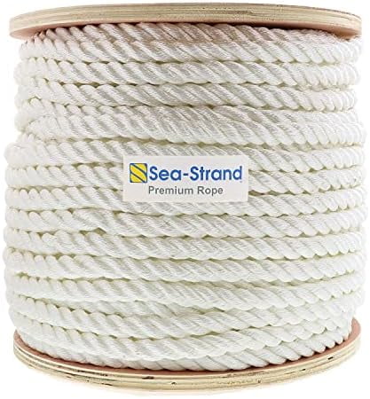 3/4" x 600' Reel, 3-Strand Nylon Rope | Durable, Abrasion Resistant ...