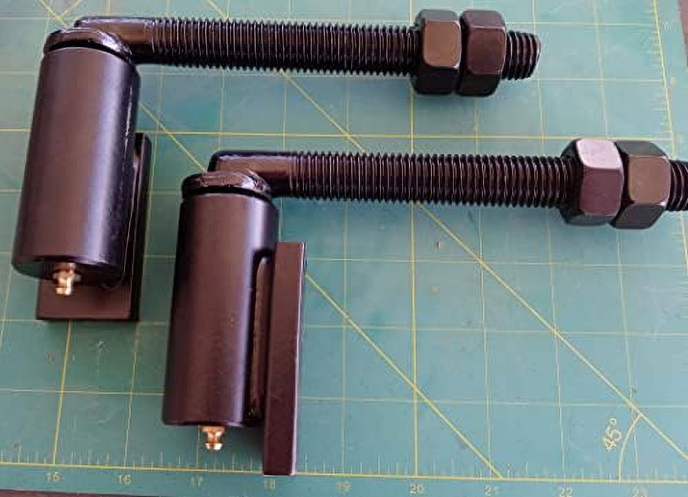 3/4" x 7 inch Adjustable Gate Hinges (Pair) Heavy Duty Pivot Hinge for ...