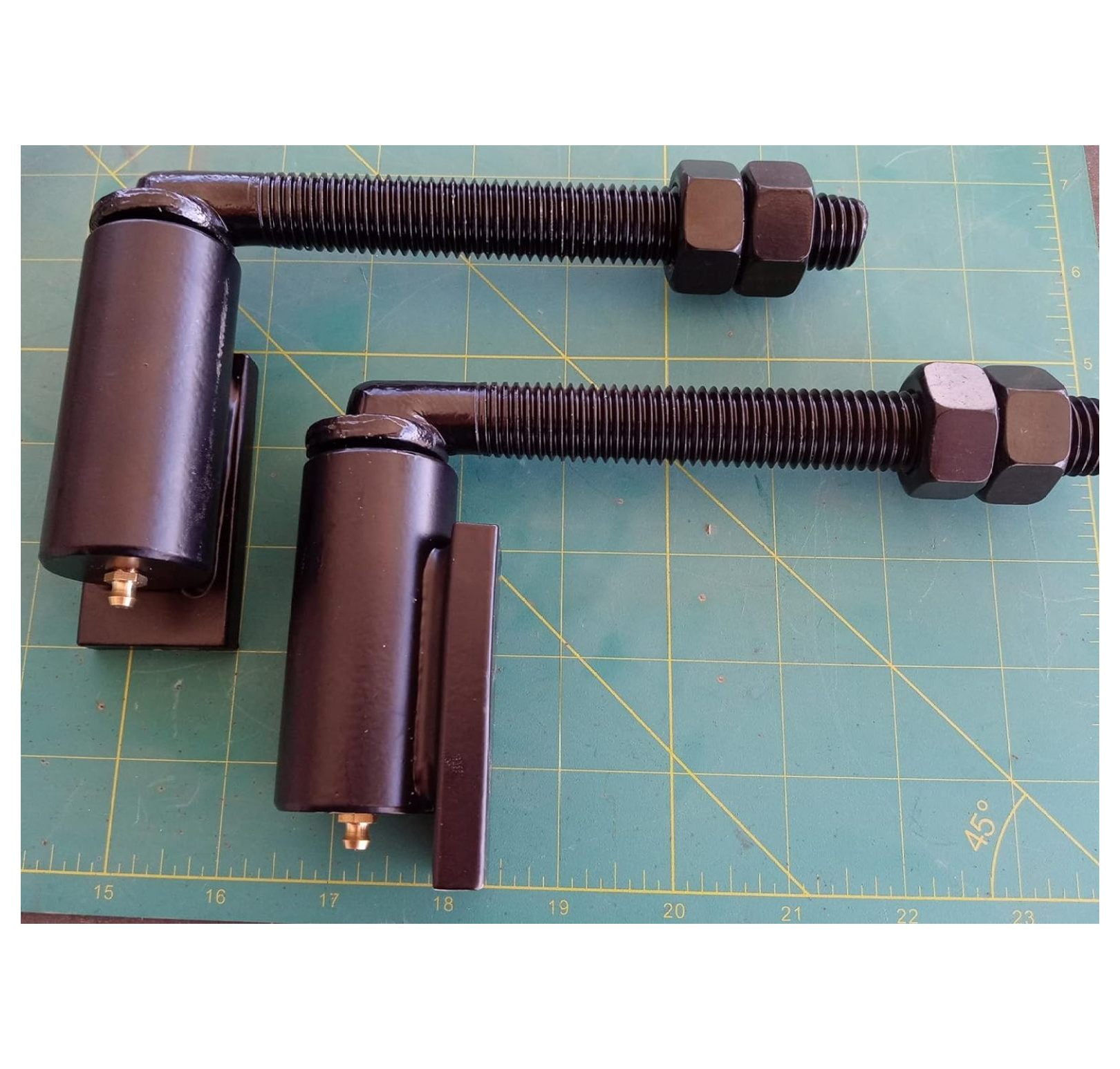 3/4" x 7 inch Adjustable Gate Hinges (Pair) Heavy Duty Pivot Hinge for ...