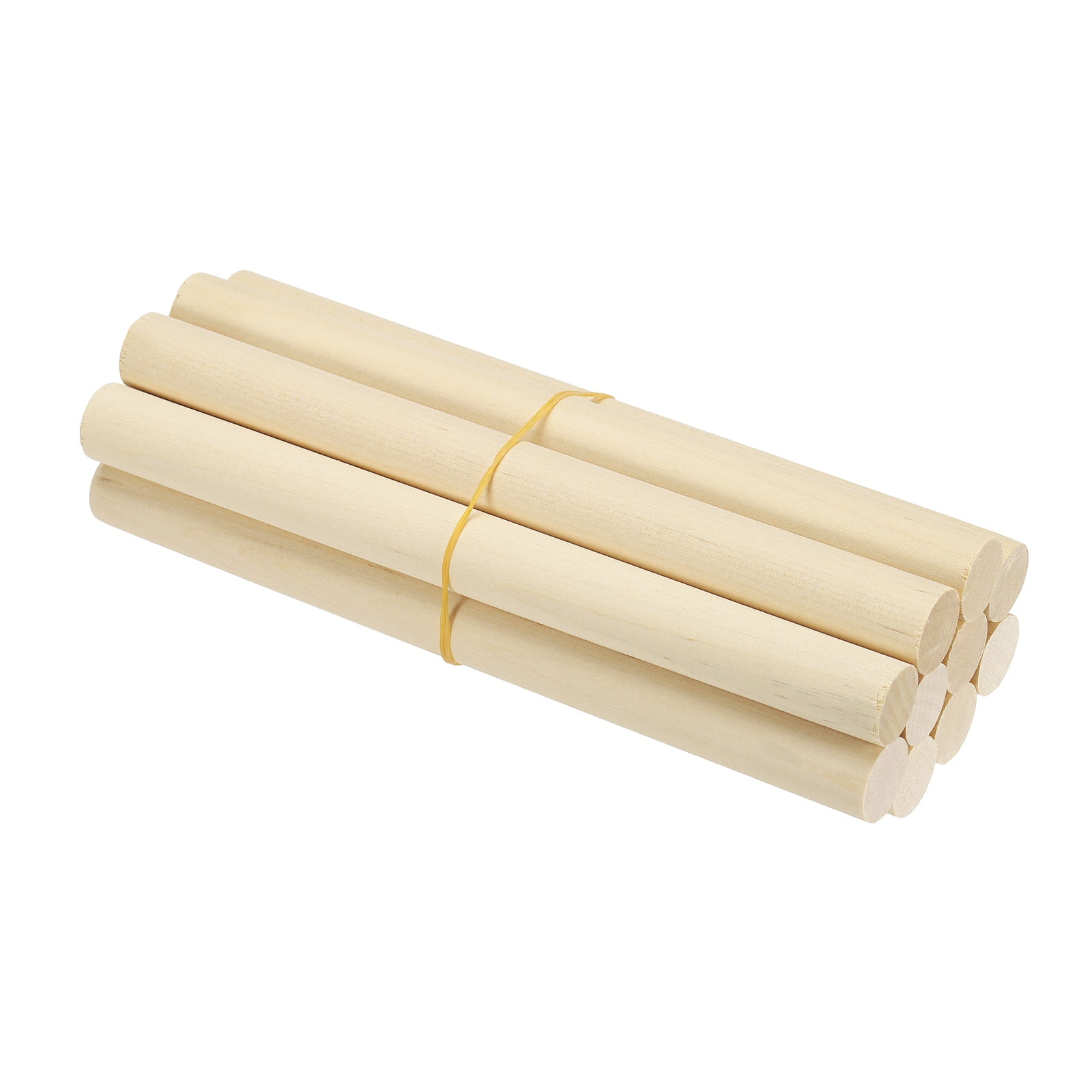 Uxcell Wooden Dowel Rod, Wood Dowels Unfinished Round Wood Sticks ...