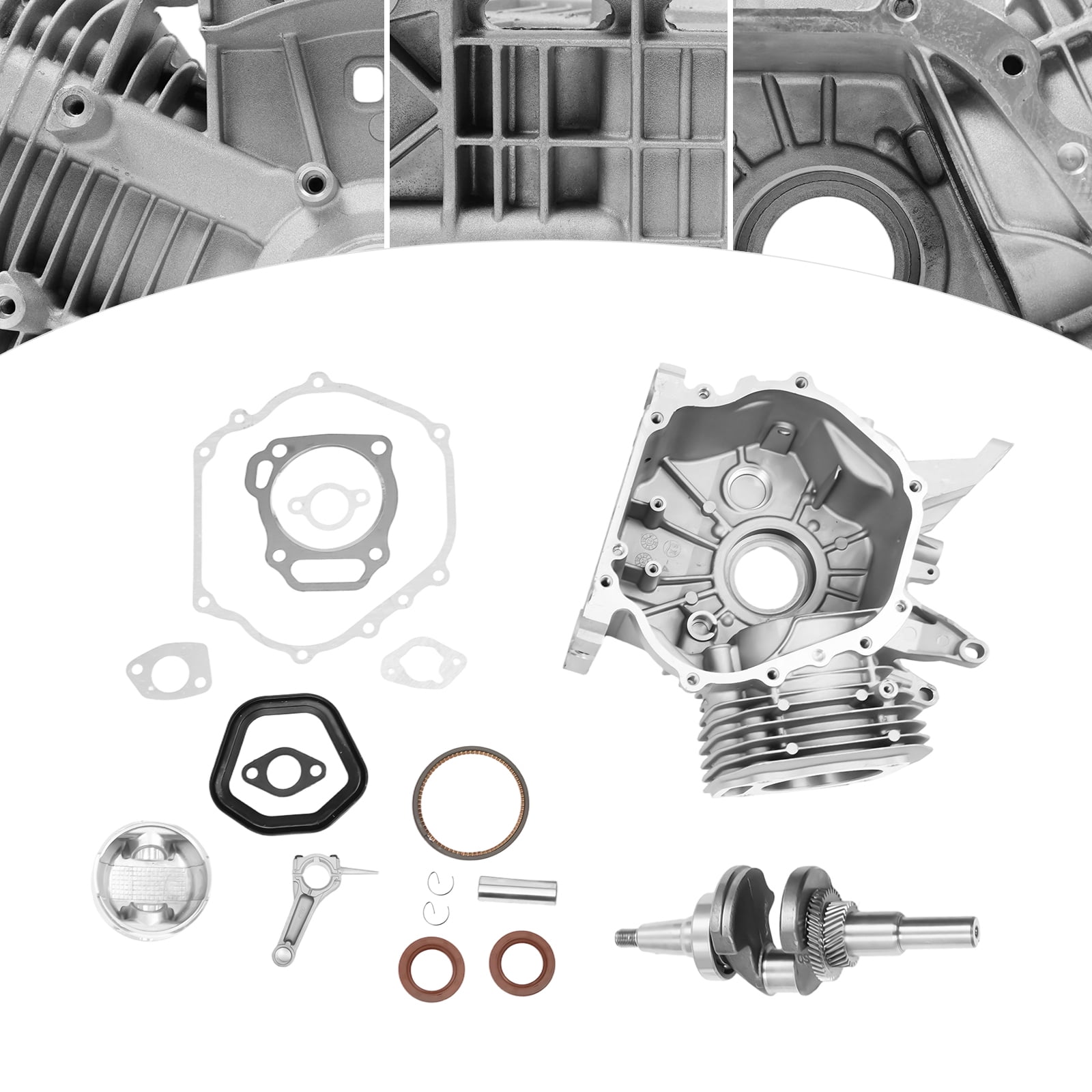 3.46in Silver&Black GX390 Crankshaft Piston Connecting Rod Kit ...