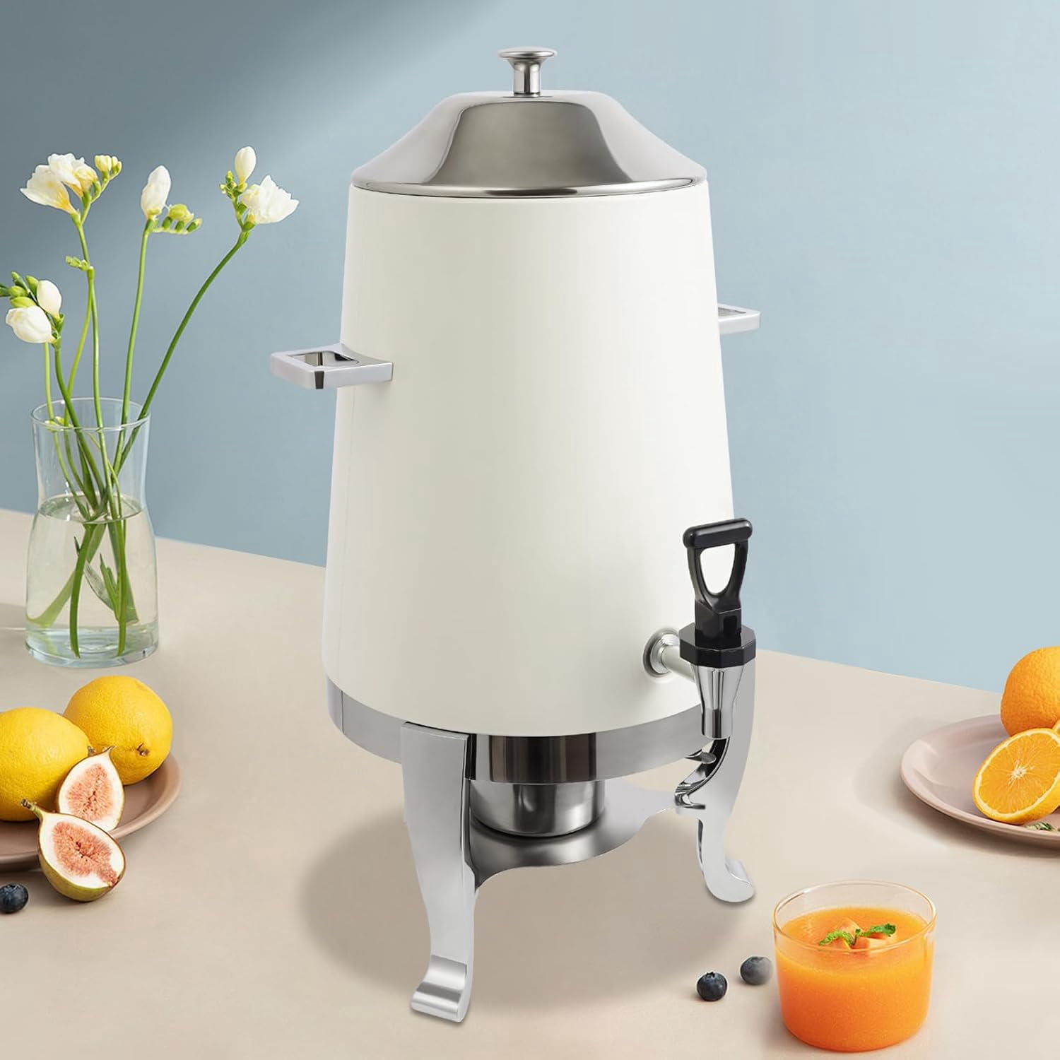 3.4GAL Hot Beverage Dispenser Stainless Steel Coffee Chafer Urn Hot ...