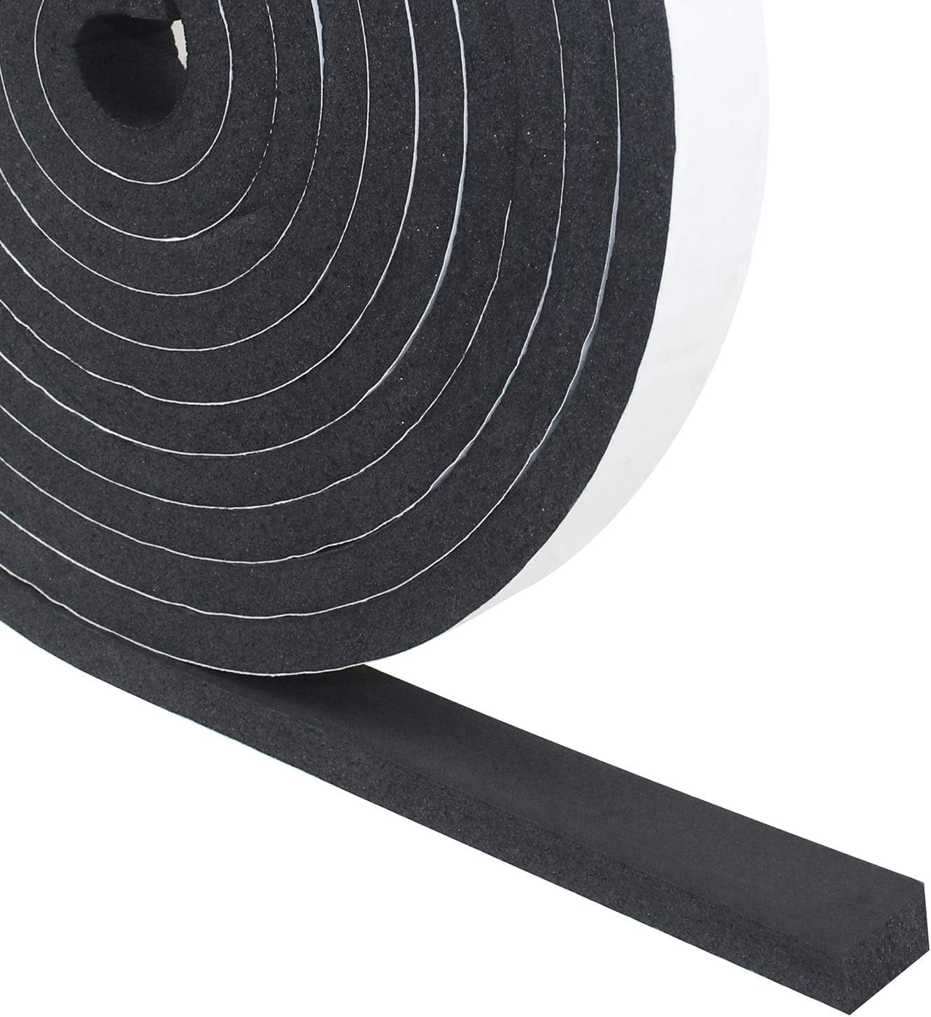 3/4In x 3/8In x 33Ft Foam Insulation Tape Weather Stripping Seal Strip ...