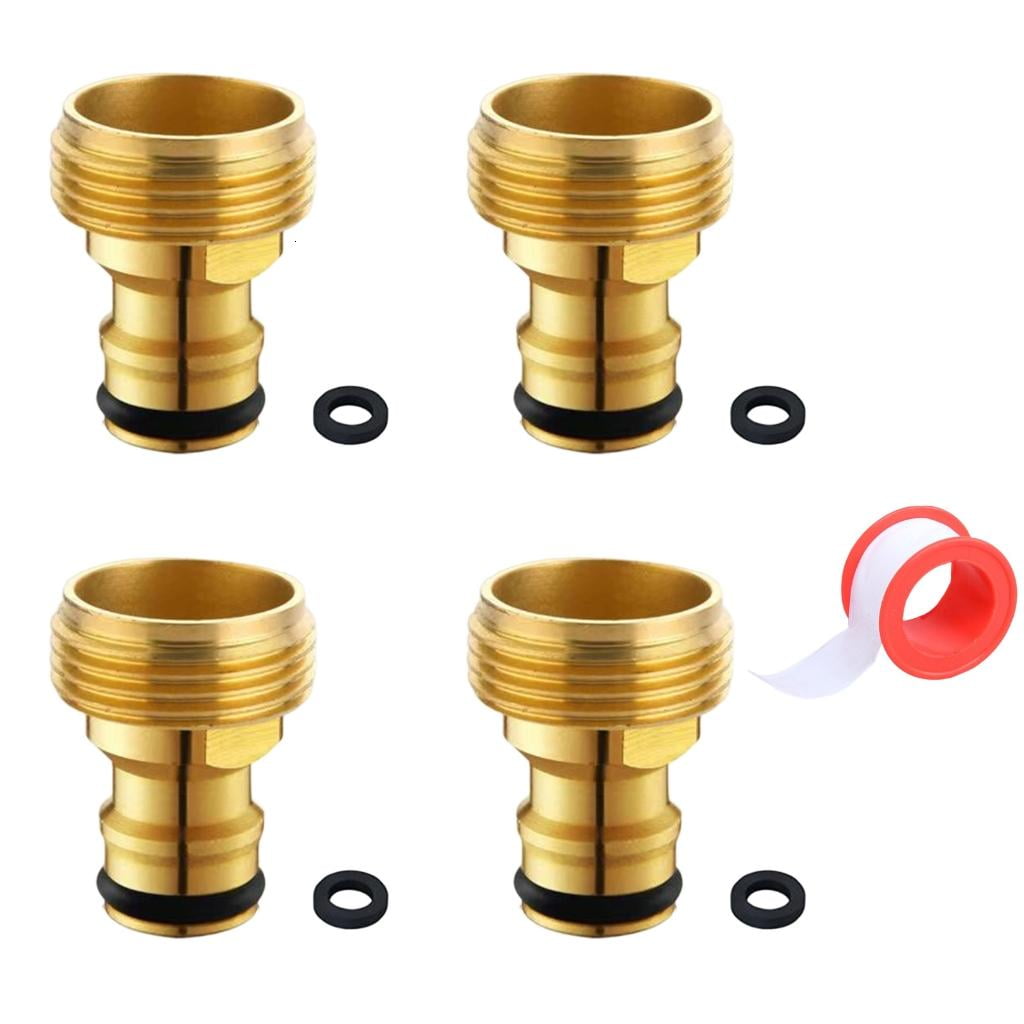 3/4Inch Male Thread Hose Adapters Sturdy Stainless Steel Tap Connectors ...