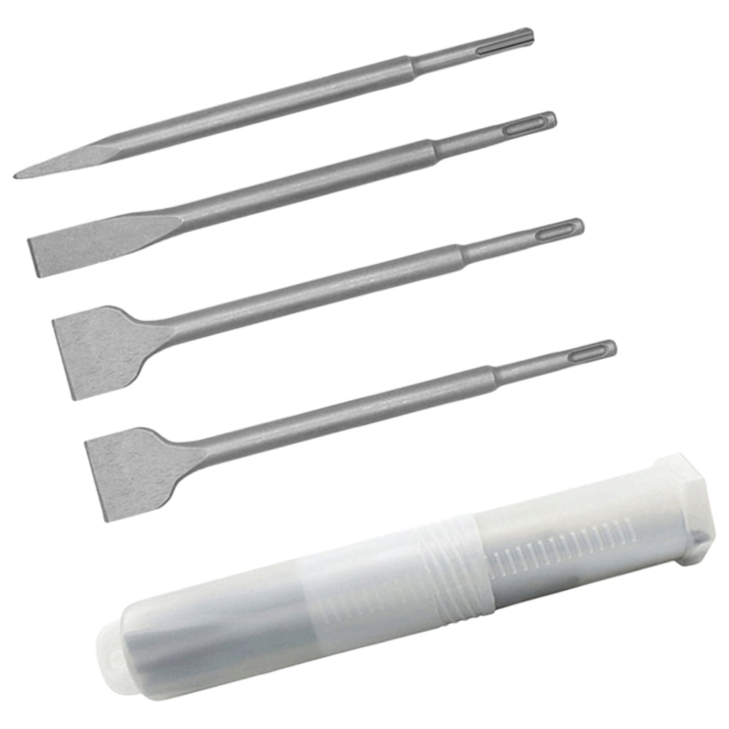 3/4Pcs Electric Hammer Masonry Point Grooved Flat Chisel Tool Wall Rock ...