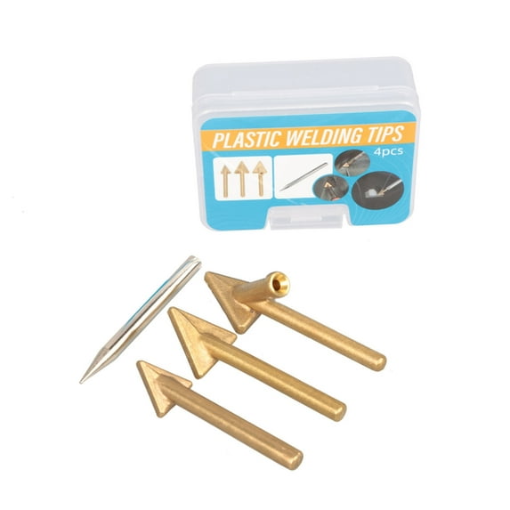 3/4Pcs Soldering Iron Tips Set Copper Repair Triangular Smoothing Head ...