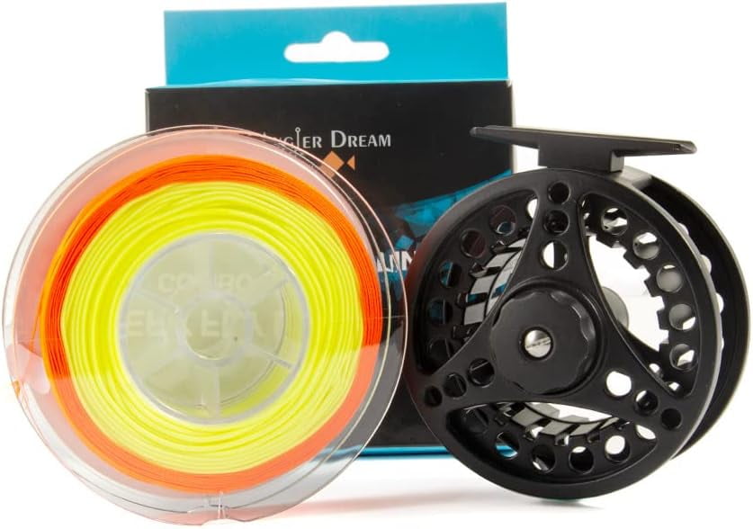 3/4WT 5/6WT 7/8 WT Fly Reel with Line Combo Aluminum Alloy Large Arbor ...