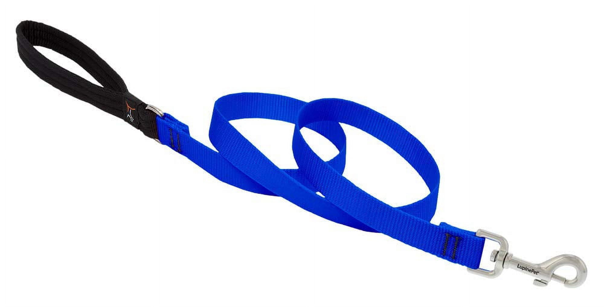 Lupine 3/4 In. x 6 Ft. Traditional Solid Blue Dog Leash 17509 - Walmart.com